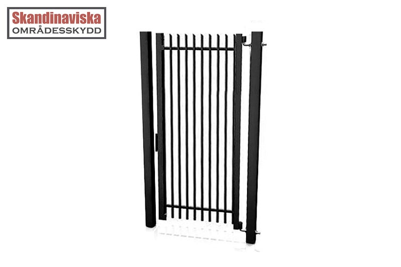 Enkel palissadgrind med spetsig topp SV | Stängselbutiken